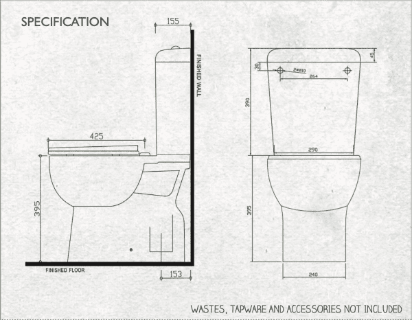 Raymor Classic Toilet Suite S-Trap - Fully Installed - Nexus Plumbing