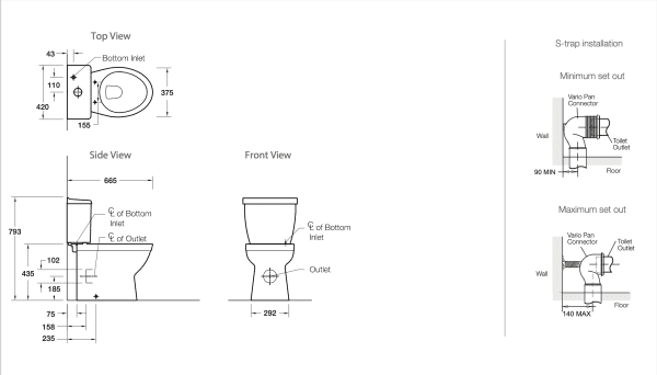 Englefield Ruby Close Coupled - Fully Installed - Nexus Plumbing